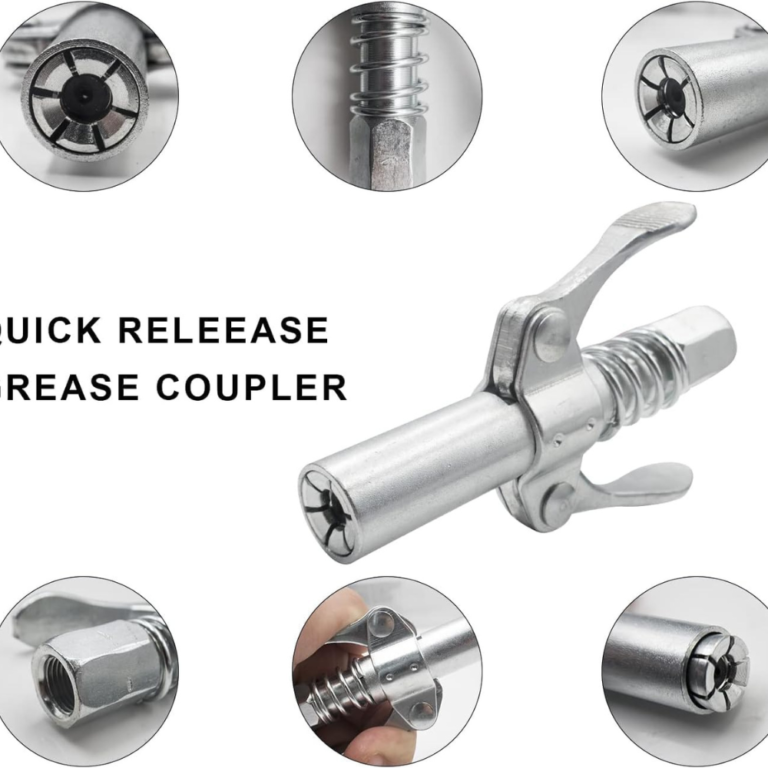 High Pressure Nozzle Grease Gun Coupler with Dual Locking Lever – AASONS