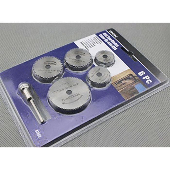 Mini Drill 6Pc HSS Mini Circular Saw Blades – AASONS